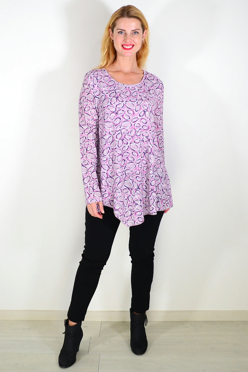 Pink Layered Elegance Tunic Top | I Love Tunics