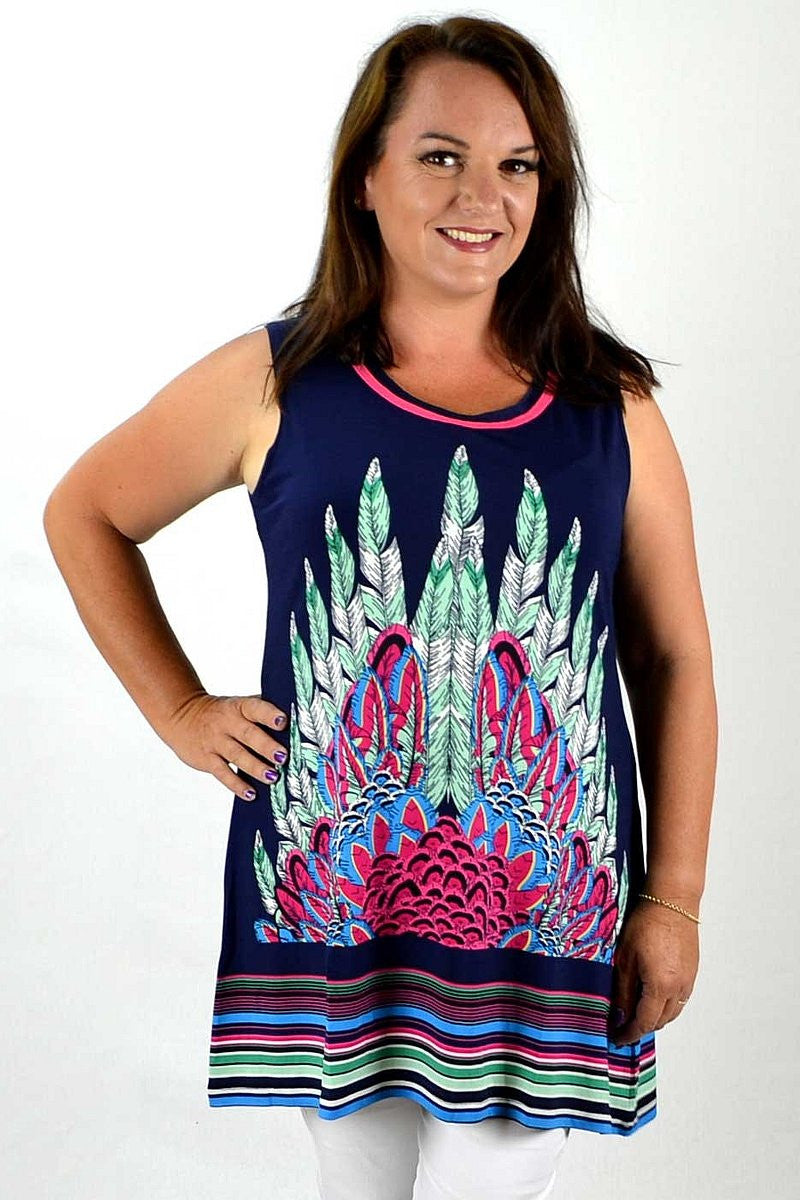 Pink Feather Tunic | I Love Tunics