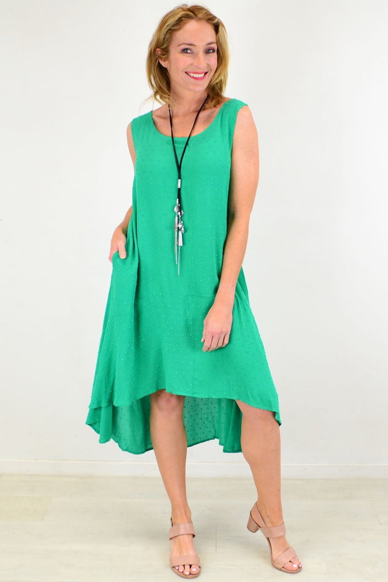 Grass Green Ladies Day Shift Dress Tunic | I Love Tunics