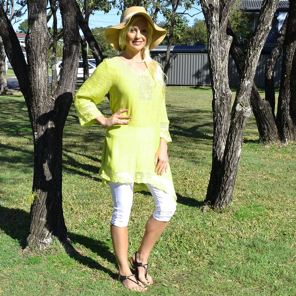 Lime Yellow Yamba Tunic | I Love Tunics