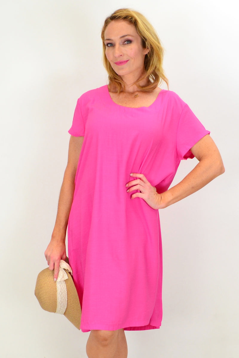 Pretty Pink Tunic Slip Dress | I Love Tunics