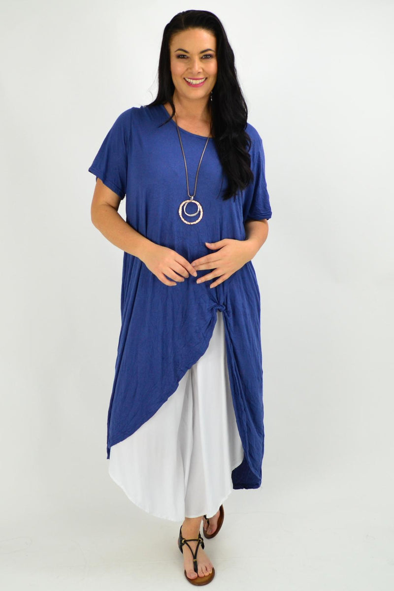 Deep Blue Sea Hi Low Tunic Top | I Love Tunics