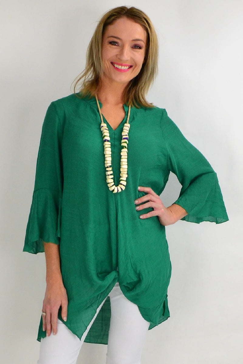 Crisp Green Tunic Top | I Love Tunics