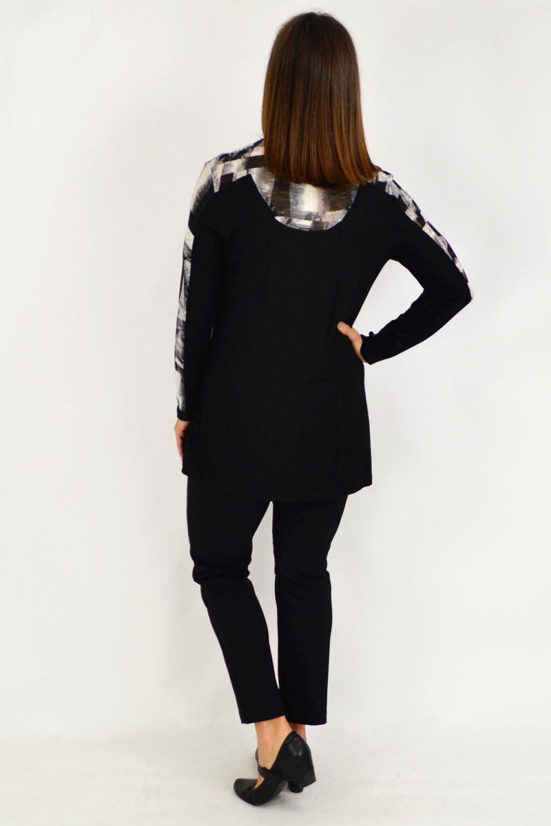 Maria Silver Black Tunic Top | I Love Tunics